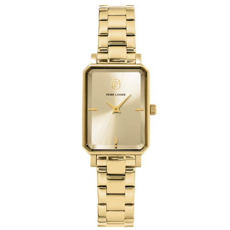 Montre rectangulaire femme Pierre Lannier dorée 007J542 |1001-montres